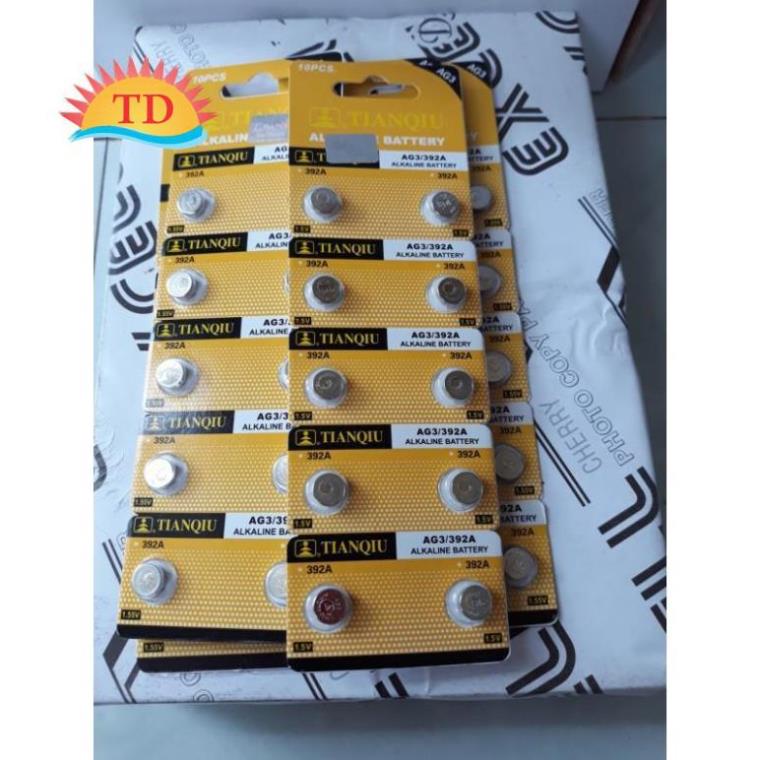 Vỉ 10 Viên Pin AG3/LR41H/392A Tianqiu 1.5v | Shopee Việt Nam