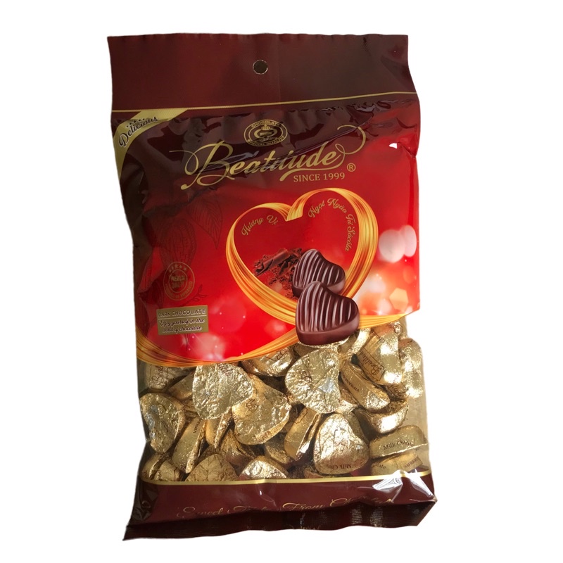 Socola Beatitude Viên Tim Vàng Làm Quà Cưới Túi 500g HSD 01/2027 ...