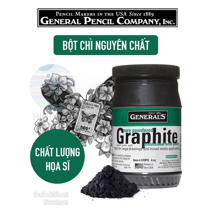 Bột than/chì General's Graphite/ Charcoal Powder - 170g | Shopee Việt Nam