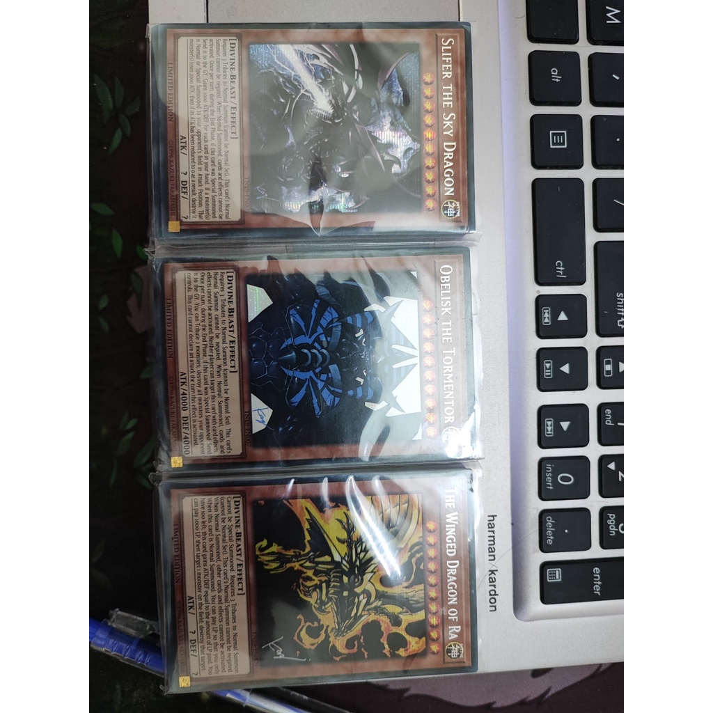 [Yugioh Funny Shop] Bộ thẻ bài PSR God Egypt Tam thần Ai Cập Obelisk ...