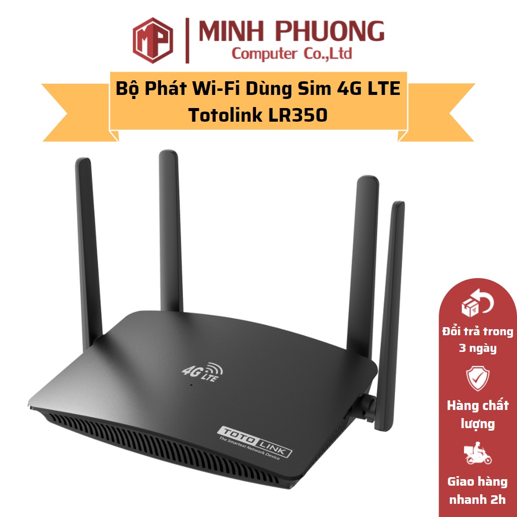 Bộ Phát Wi-Fi Di Động Dùng Sim 4G LTE TOTOLINK LR350 - Hàng chính hãng | Shopee Việt Nam