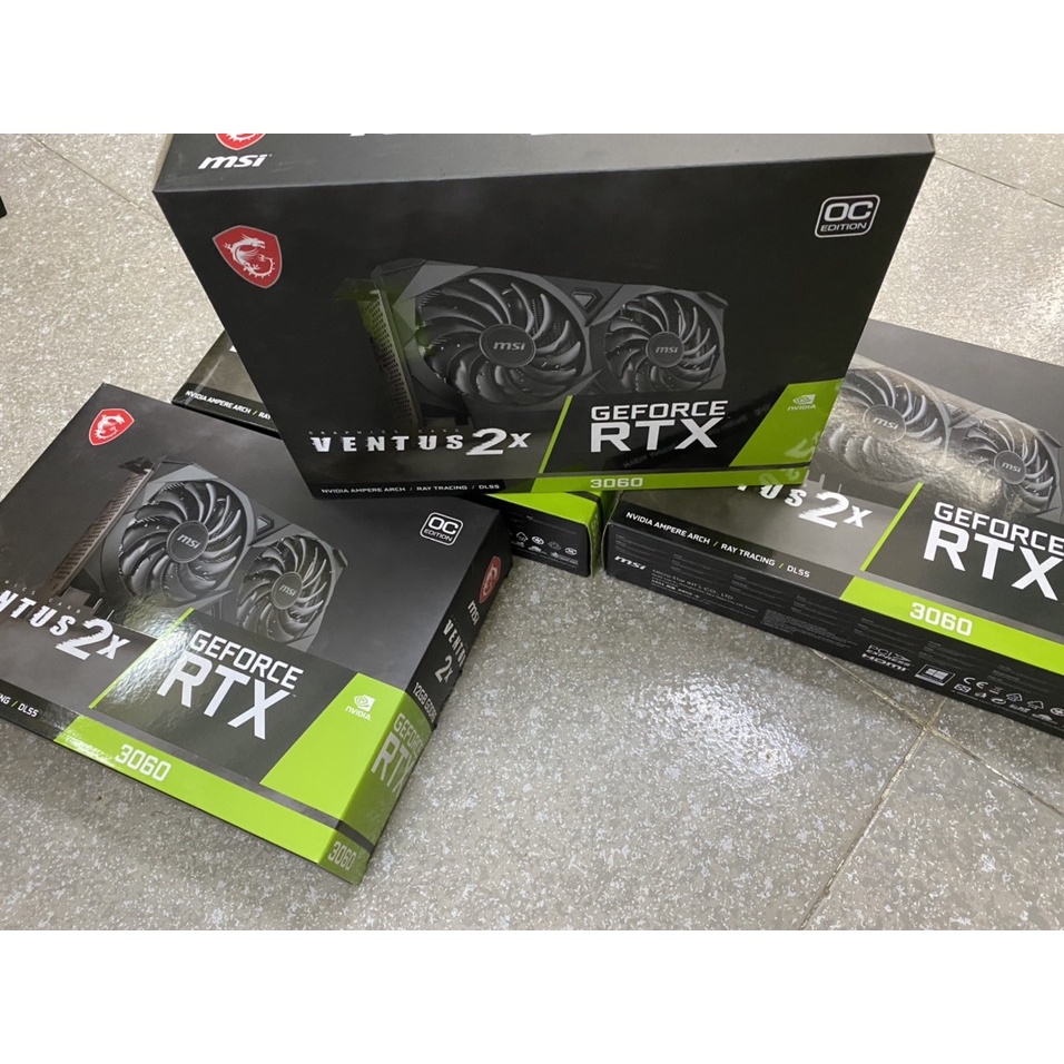 Card màn hình VGA MSI RTX3060 12G Ventus full box, Bảo hành Viễn Sơn ...