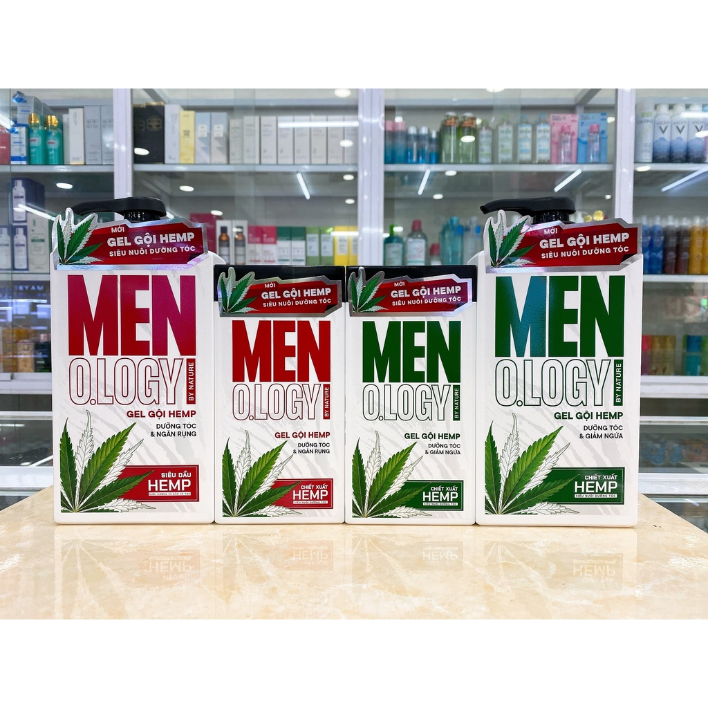 Gel Gội MEN.O.LOGY Hemp Dưỡng Tóc Giảm Ngứa và Giảm Gãy Rụng 350ml ...