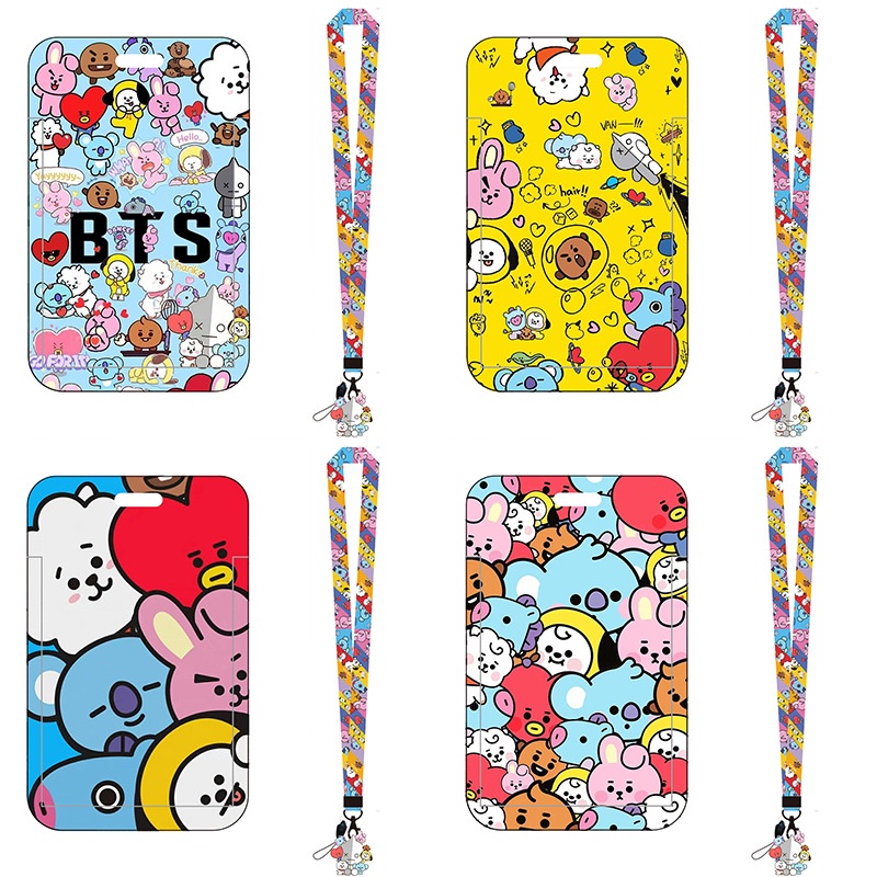 Ví Đựng Thẻ ID / Thẻ Ngân Hàng Hàn Quốc BTS b21 Có Dây Đeo | Shopee ...
