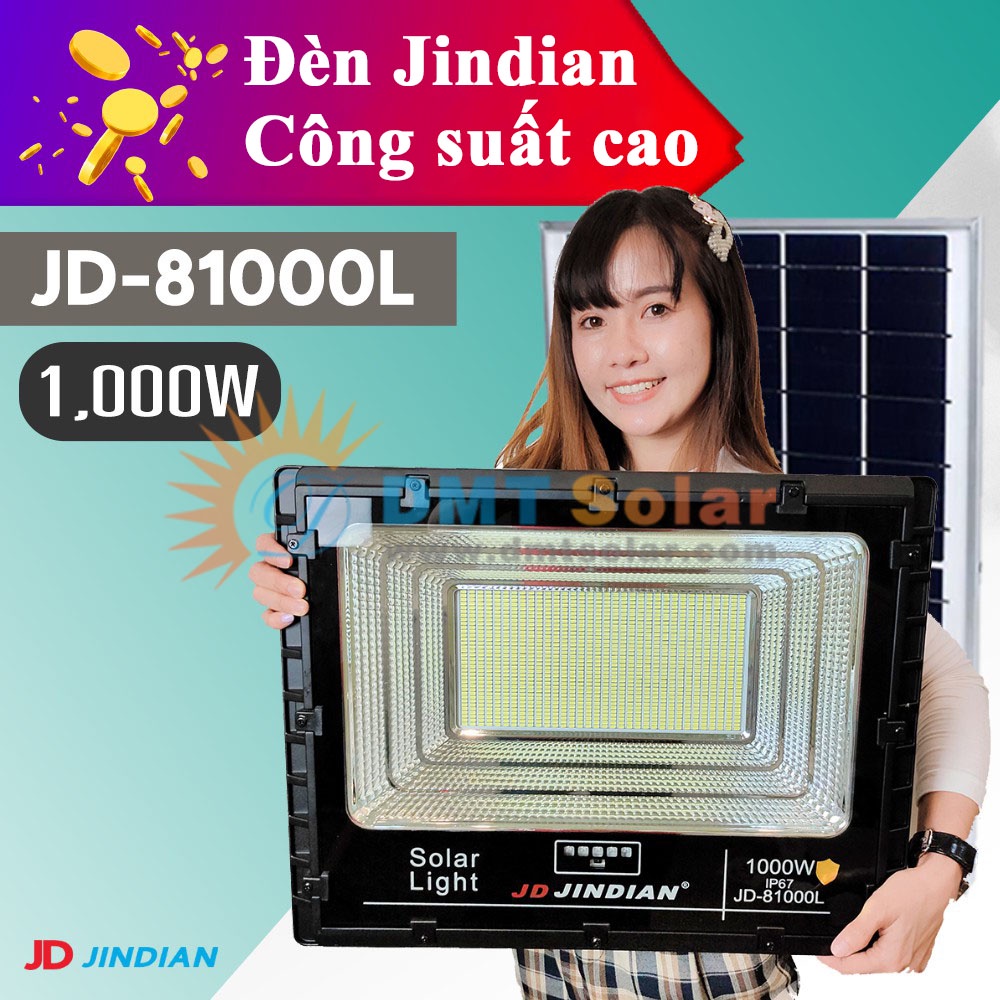 Đèn Năng Lượng Mặt Trời Siêu công suất đến 1000W chính hãng Jindian - Siêu phẩm 2022 - JD-81000L ...