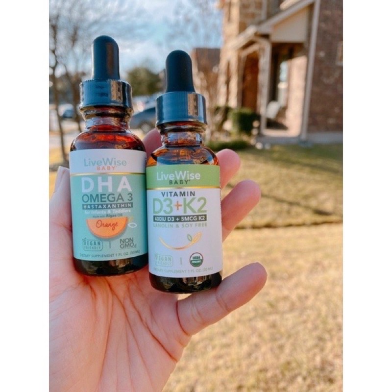 D3k2/DHA Omega3 LiveWise Baby 30ml (Chính hãng) | Shopee Việt Nam