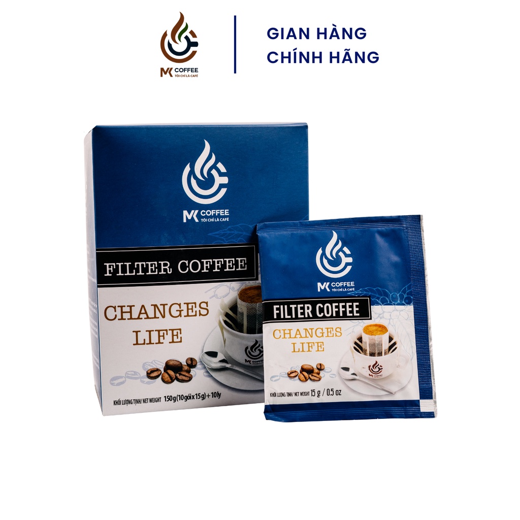 Changes Life Coffee, cà phê túi lọc, bột nguyên chất, hộp 150g - MK ...