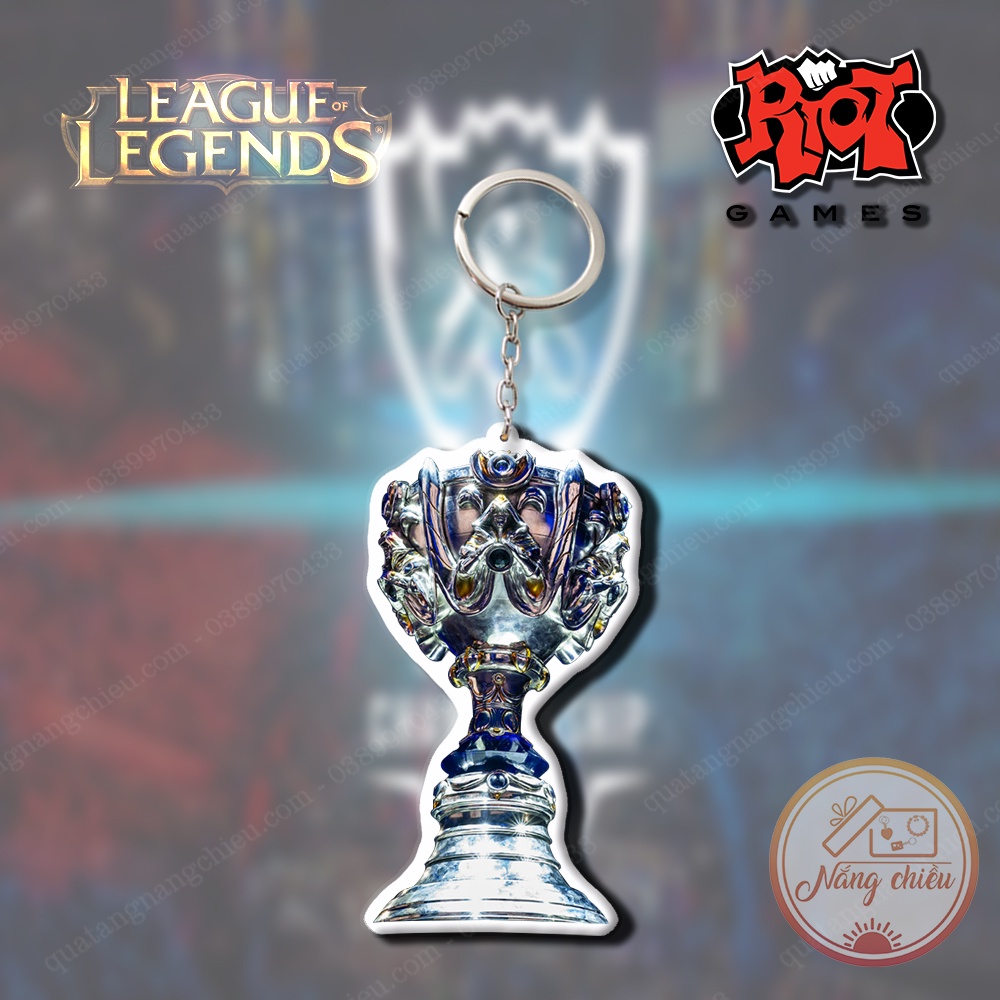 Móc khóa Logo Cúp CKTG game LMHT, Dày Sắc nét in 2 mặt | Shopee Việt Nam