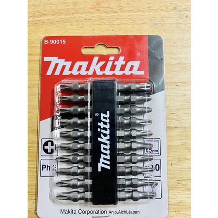 Mũi vít 2 đầu PH2 65mm Makita B-90015 ( bộ 10 mũi) | Shopee Việt Nam