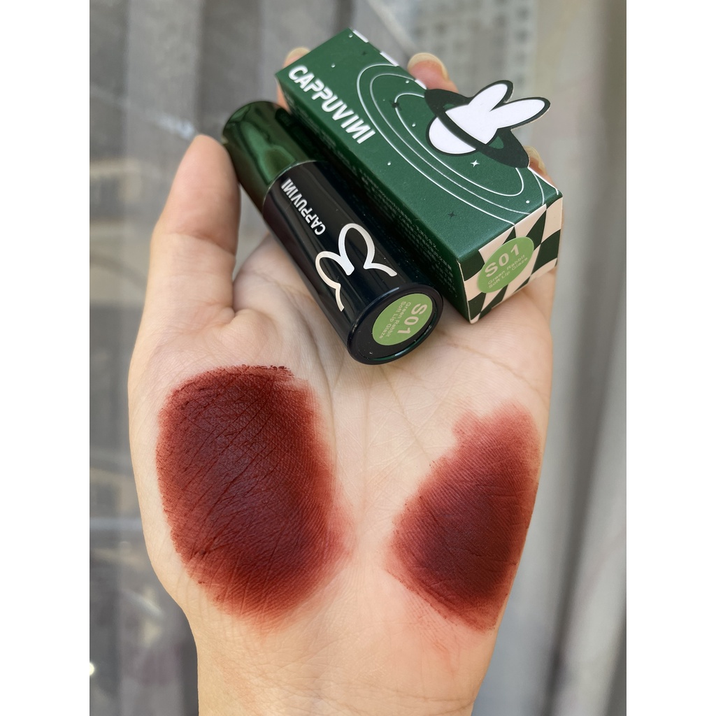 Son Bóng cappuvini thỏ đen dưỡng ẩm môi Chính Hãng Có ảnh Shop Chụp ...