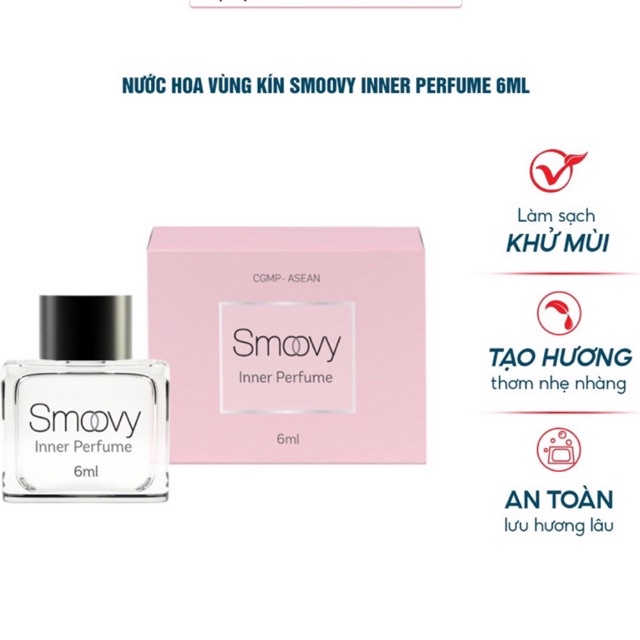 Nước hoa vùng kín Smoovy Inner Perfume làm thơm tho và khử mùi vùng kín ...