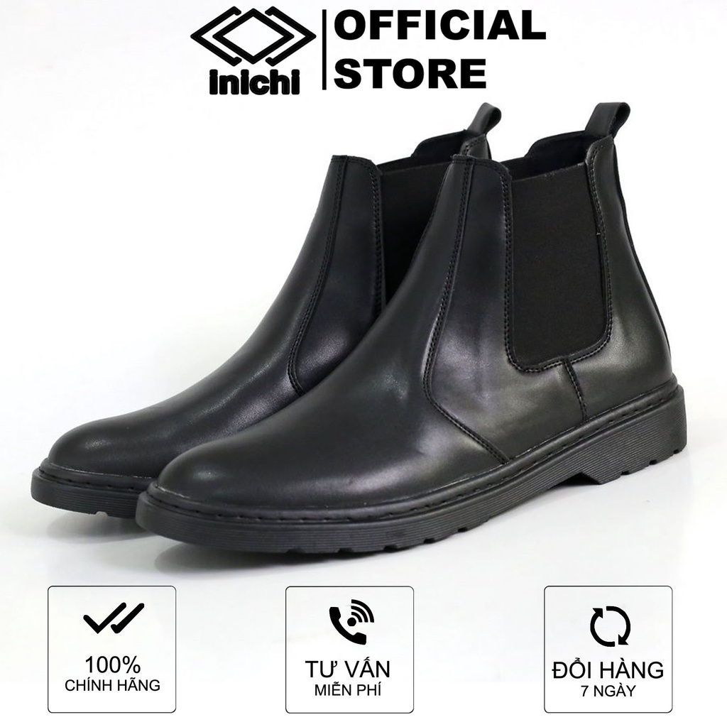 Chelsea boots da nam thời trang INICHI G1092 da lì hạn chế nhăn da | Shopee Việt Nam