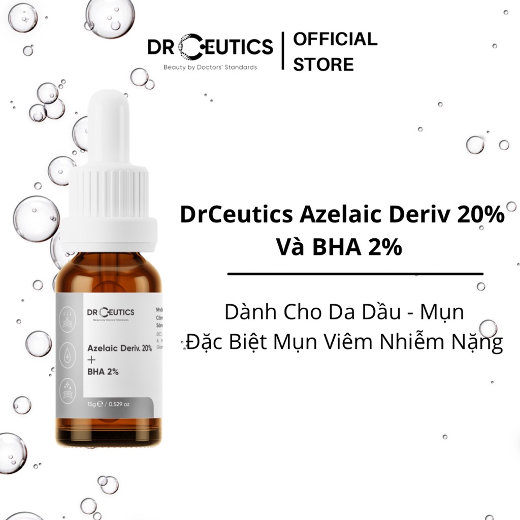 Dr.Ceutics Azelaic Deriv 20% Và BHA 2% Giúp Giảm Mụn Mờ Thâm | Shopee ...