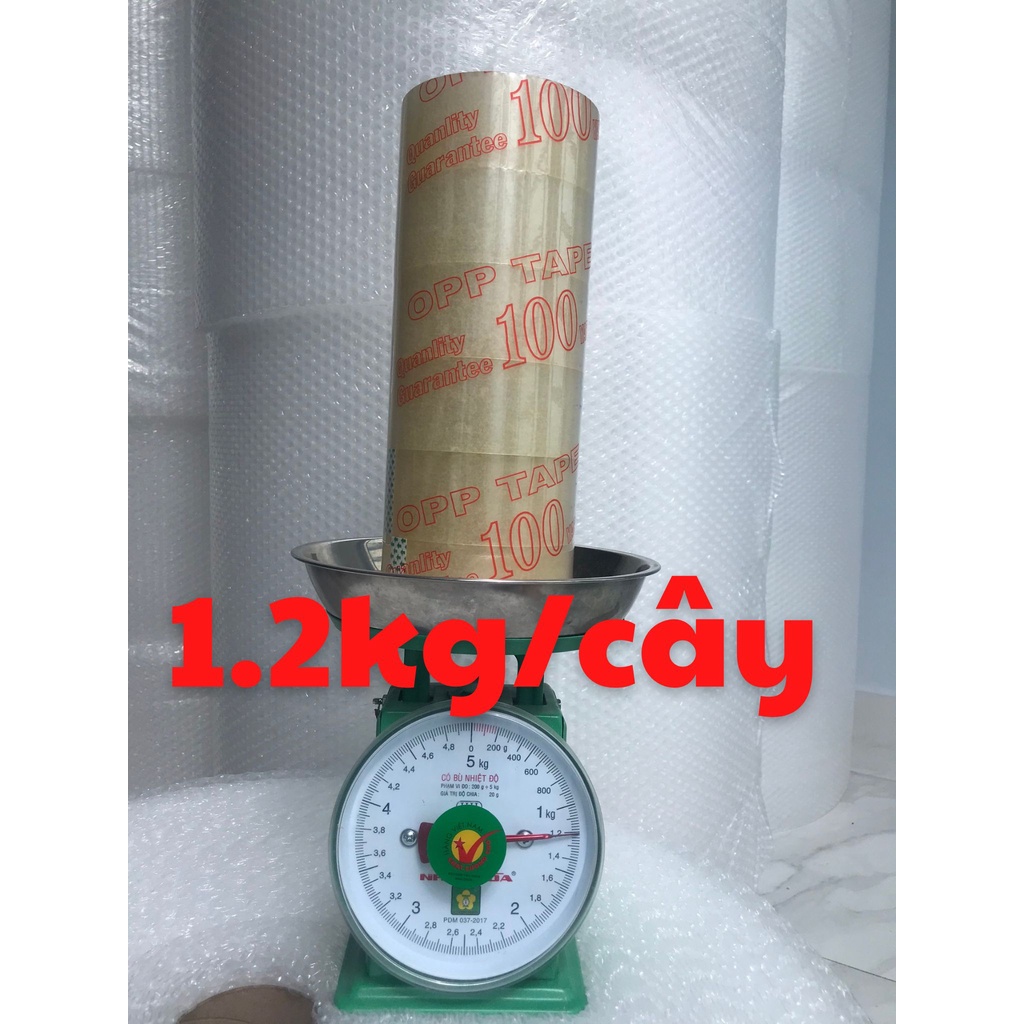 Băng keo OPP 100 yard trong/đục, 1.2kg/cây lõi mỏng, độ dính lên đến 50 mic | Shopee Việt Nam