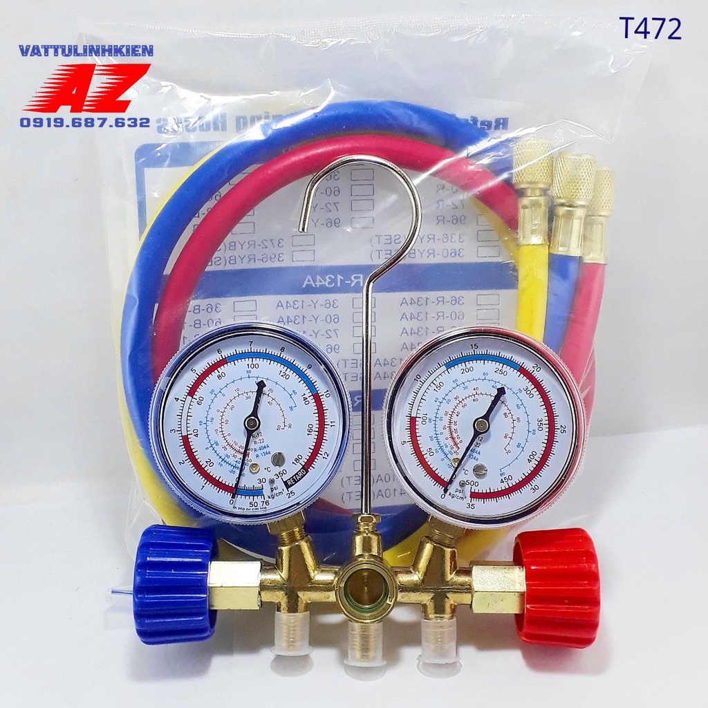 Bộ đồng hồ nạp Gas điều hòa R22, R134a Model CT-536 | Shopee Việt Nam