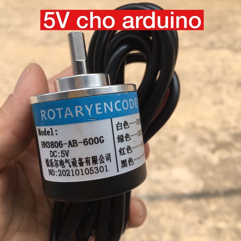 Encoder 600 Xung NPN, PNP 5V-24V (HN3806-AB) Bộ mã hóa vòng quay ...