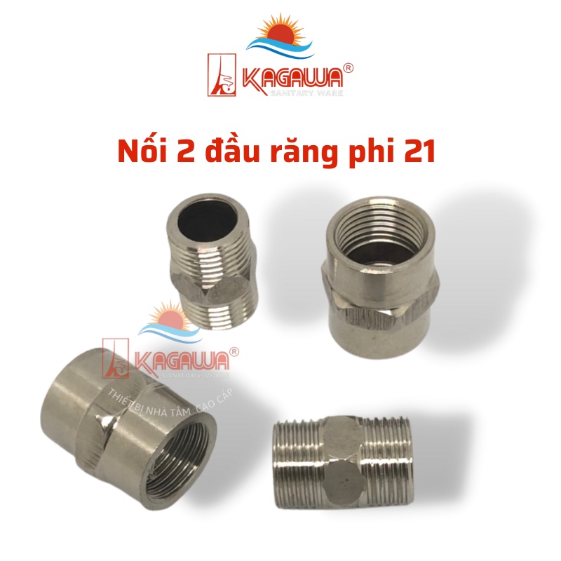 Nối 2 đầu răng trong, ngoài phi 21 inox 100% không lo gỉ sét | Shopee ...