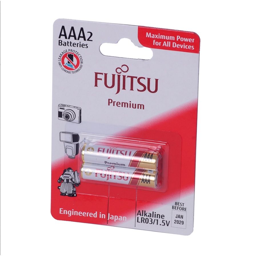 PIN AAA FUJITSU ALKALINE PREMIUM dung lượng cao (1,5V) (VĨ 2 VIÊN ...