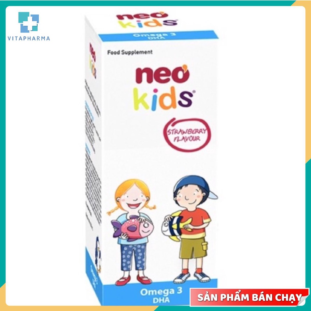 [ VITAPHARM ]Siro Omega 3 DHA Neo Kids Chai 150ml - Hỗ Trợ Bổ Sung DHA ...