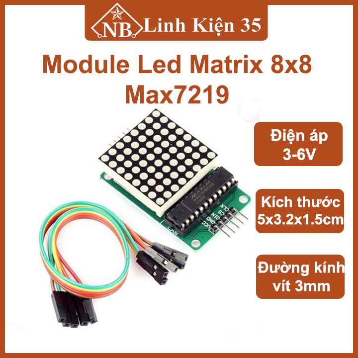Module led đỏ Matrix 8x8 Max7219 tạo hiệu ứng hình ảnh, chuyển động ảnh | Shopee Việt Nam