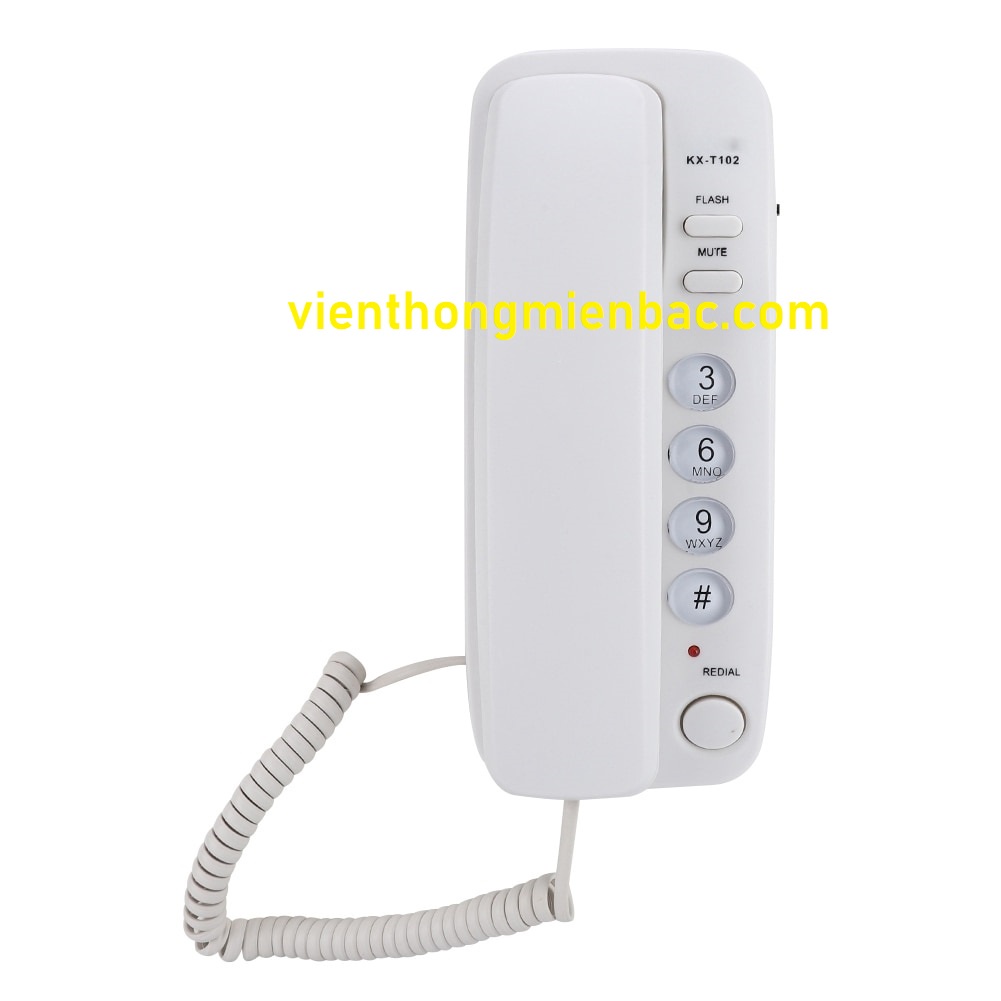Máy điện thoại để, treo tường KX-T102 ( White ) | Shopee Việt Nam