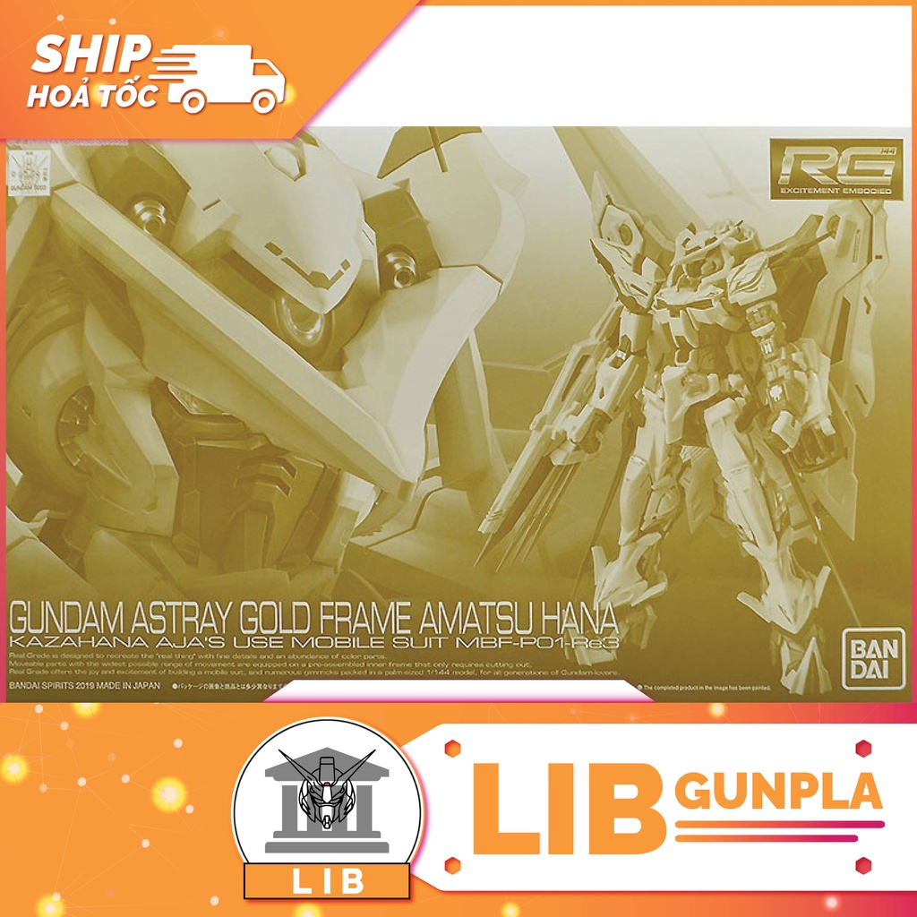 Mô hình lắp ráp Gunpla RG Gundam Astray Gold Frame Amatsu Hana (P ...