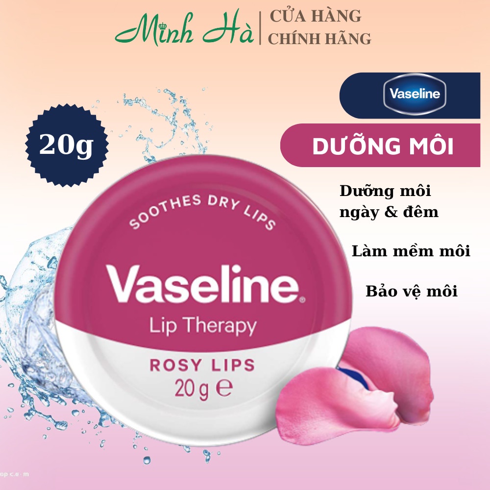 Dưỡng môi Vaseline lip therapy rosy lips 20g cho môi mềm mịn | Shopee ...