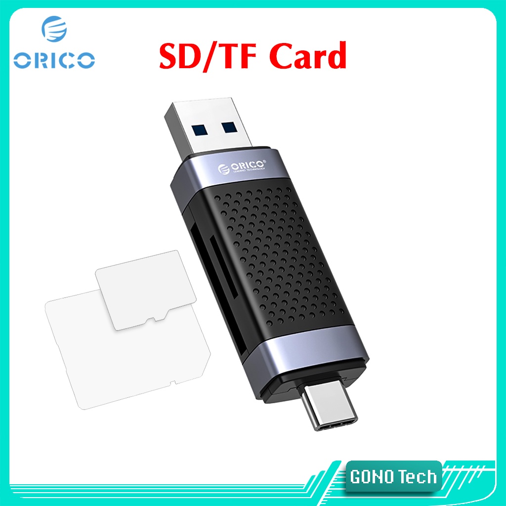 Đầu đọc thẻ nhớ SD TF MicroSD USB Type C ORICO CD2D-AC2/AC3 / 2CR61 | Shopee Việt Nam