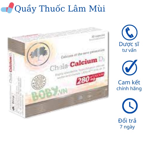 Chela-Calcium D3 ( Nhập khẩu BA LAN) Bổ sung canxi và vitamin D3 cho mẹ ...