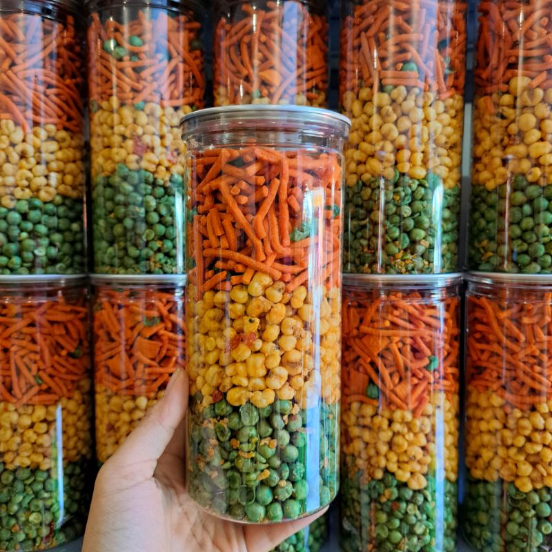 400gr Mix Đậu Hà Lan Sấy Tỏi Ớt - Bắp Rang Tỏi Ớt - Bim Bim Que - | Shopee Việt Nam