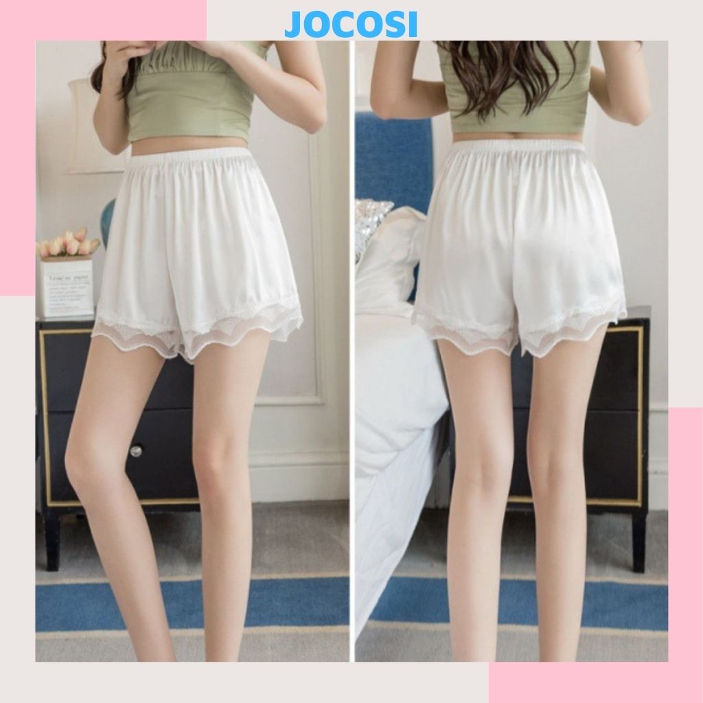 Quần mặc trong váy quần short đùi nữ chất lụa mềm mại thoáng mát JOCOSI V550 | Shopee Việt Nam