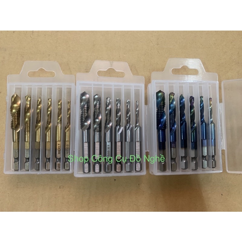 bộ 6 mũi khoan taro máy tốt (M3-M10) | Shopee Việt Nam
