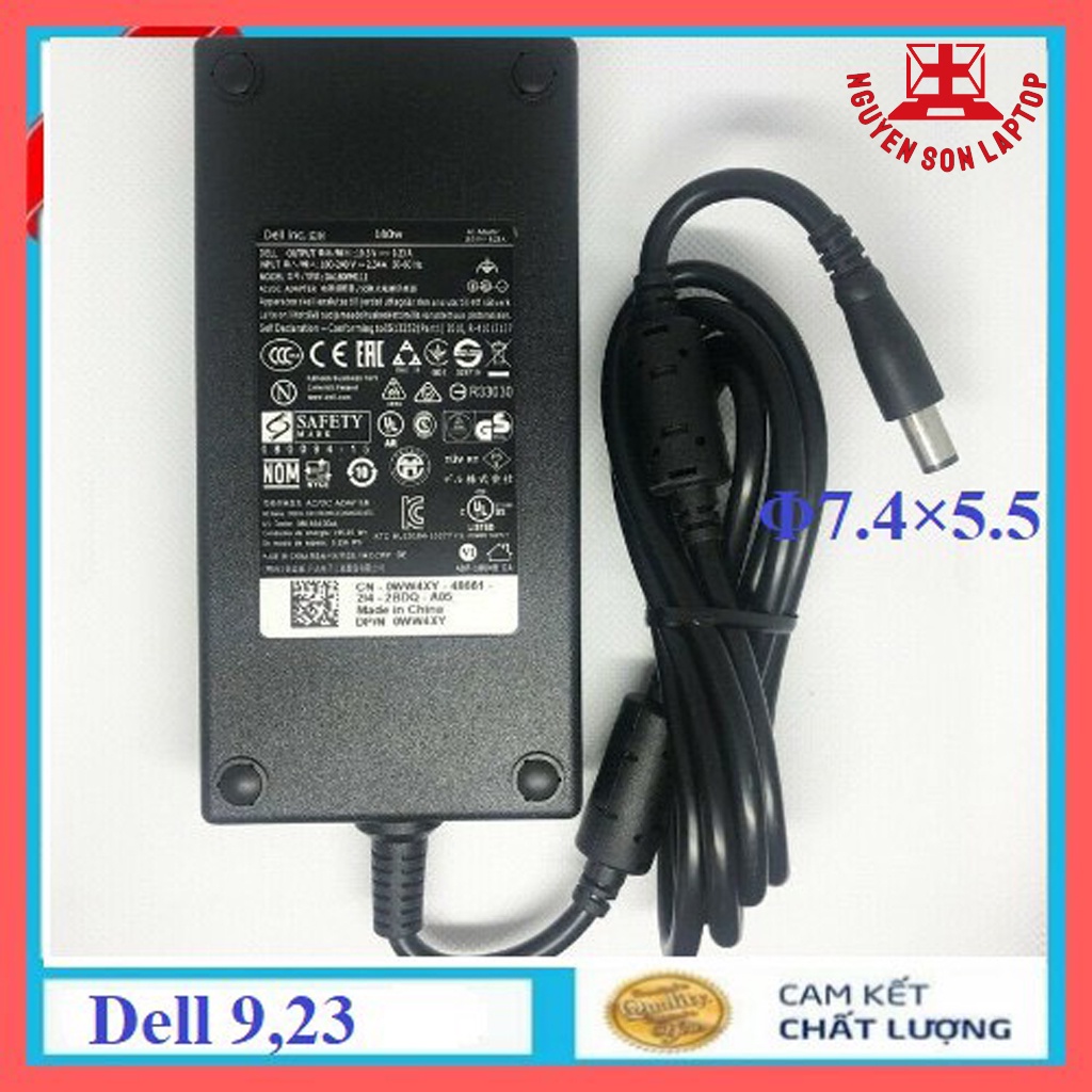 Sạc Laptop Dell 19.5V 9.23A DA180PM111- For Dell Precision M4600 M4700 ...