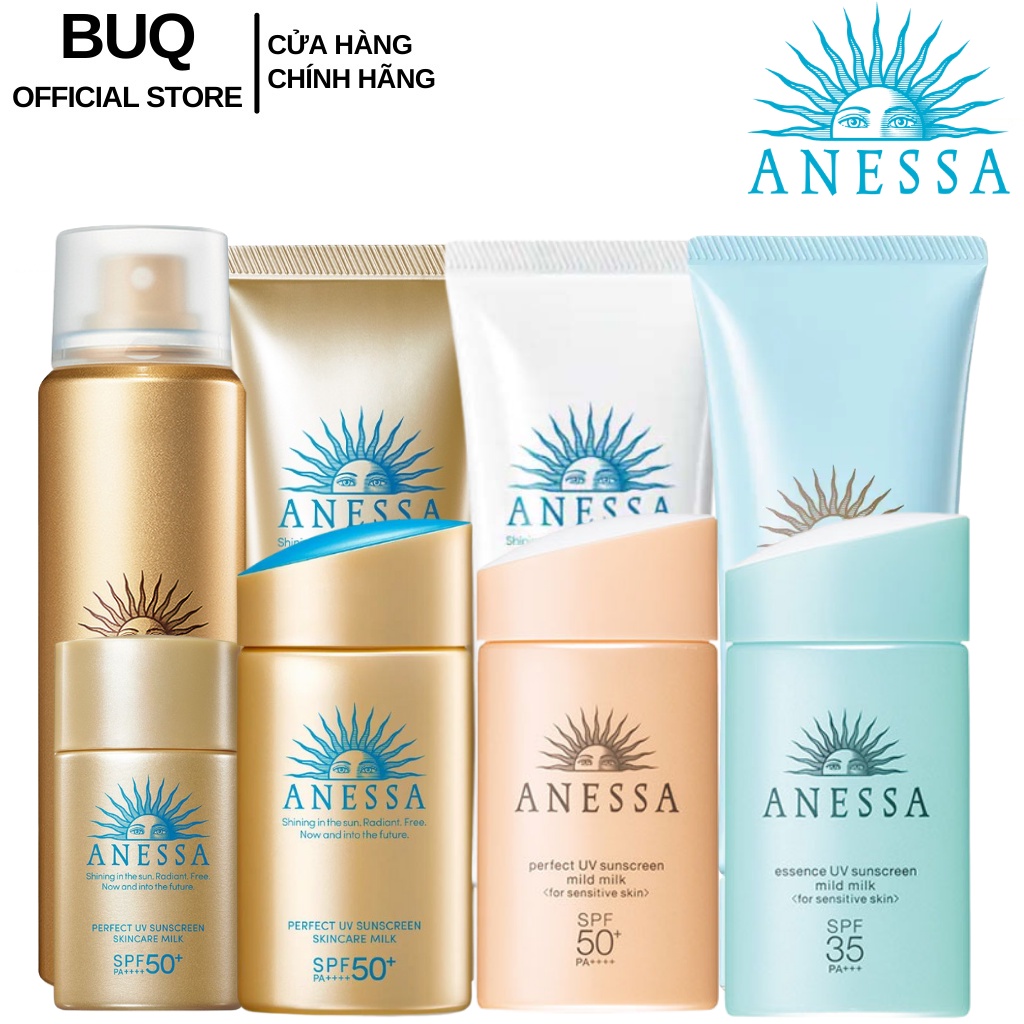 Kem chống nắng Anessa Chống Nước, An Toàn Cả Cho Da Nhạy Cảm SPF 50+ PA++++ 20ml & 60ml | Shopee ...