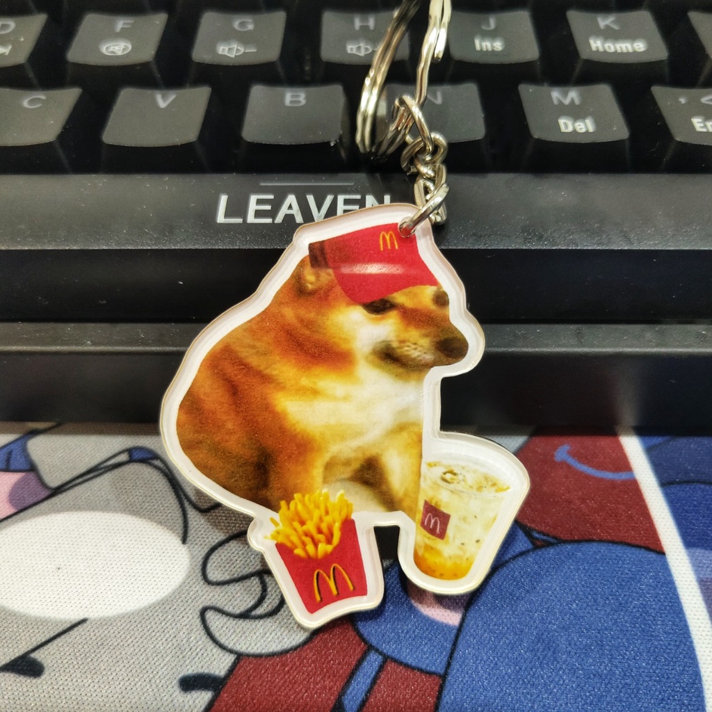 Móc khóa cheems meme shiba inu phong cách hài hước nhiều nhân vật treo ...