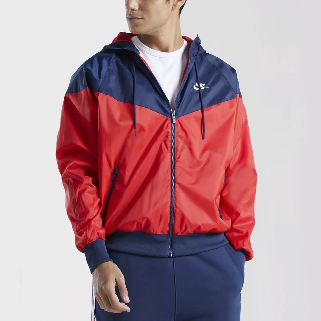 [HÀNG_CHÍNH_HÃNG] ÁO KHOÁC NIKE WINDRUNNER HOODED - RED / BLUE | Shopee ...