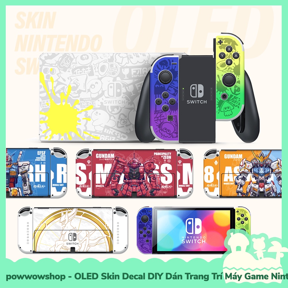 [Sẵn VN - Hỏa Tốc] OLED Set Skin Decal DIY Dán Trang Trí Máy Game, Dock ...