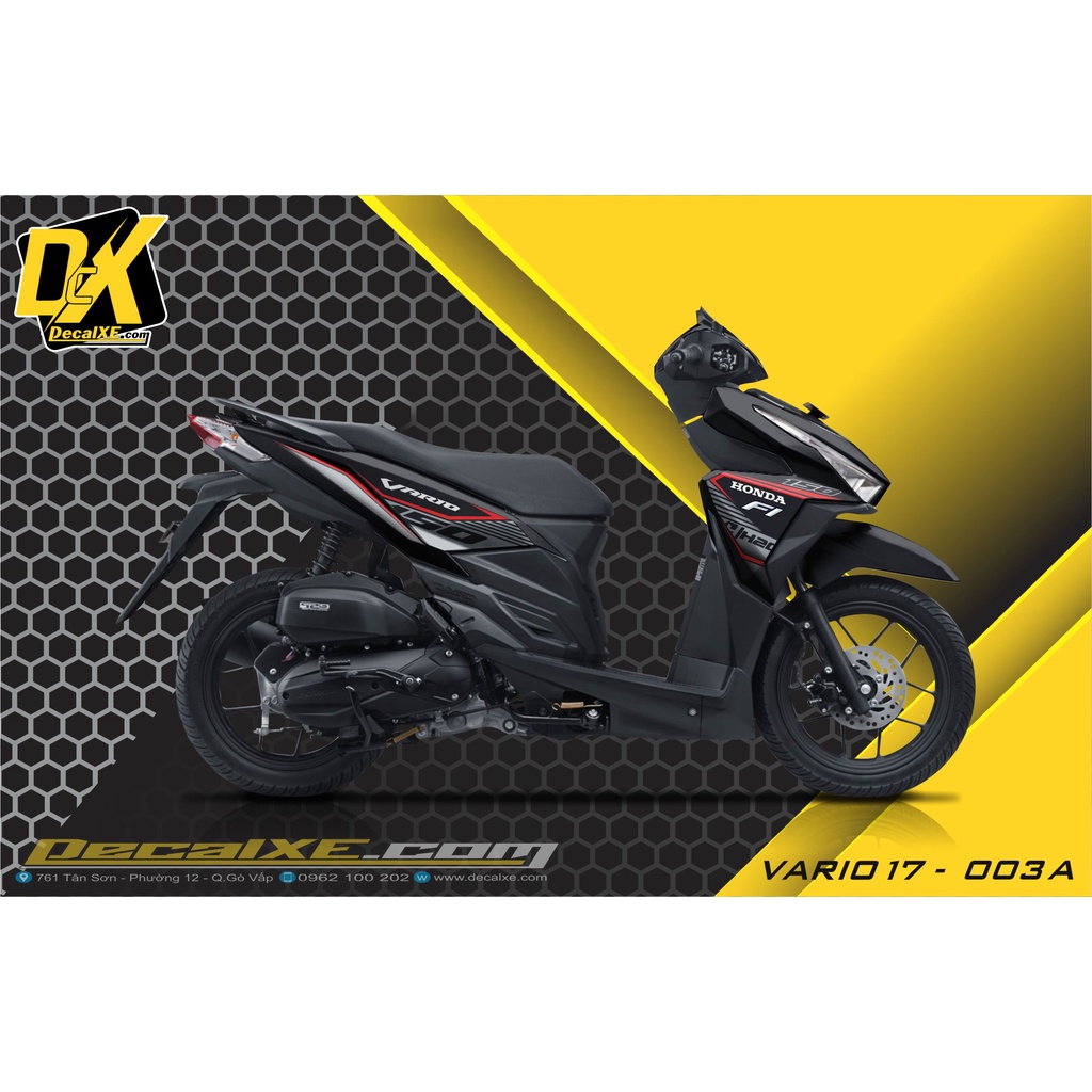 Tem dán xe VARIO - CLICK 2017 | Chất Liệu Decal Cao Cấp Chống Nước, Bền ...