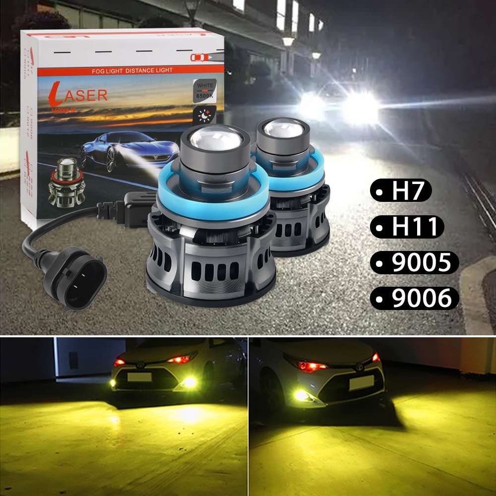 Set 2 Bóng Đèn LED Sương Mù Siêu Sáng H11 H7 9005 9006 3570 Dành Cho Ô Tô | Shopee Việt Nam