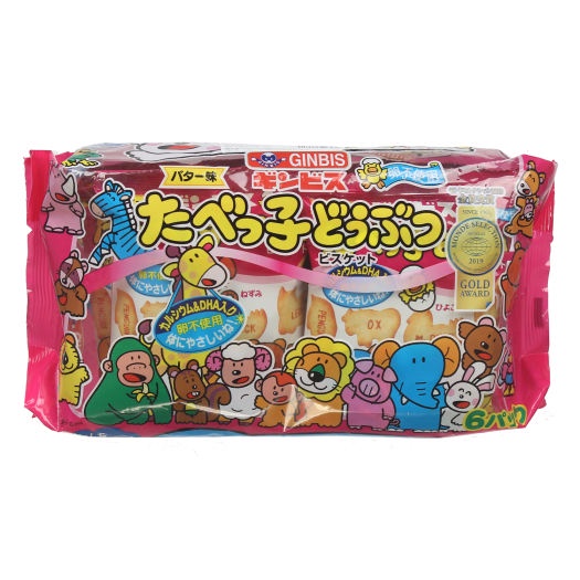 Bánh ăn dặm hình thú Ginbis hồng 25gx6 gói 150g (Gói) | Shopee Việt Nam