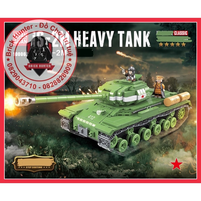 Army WWII Xe Tank hạng nặng IS 2M của Hồng Quân Liên Xô Quan Guan ...