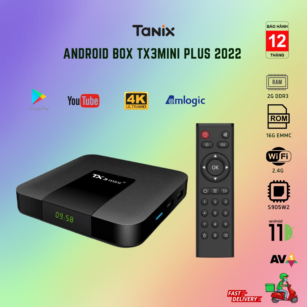 Android tivi box TX3 mini Plus 2022 Android ATV 11 Ram 2G, bộ nhớ trong ...