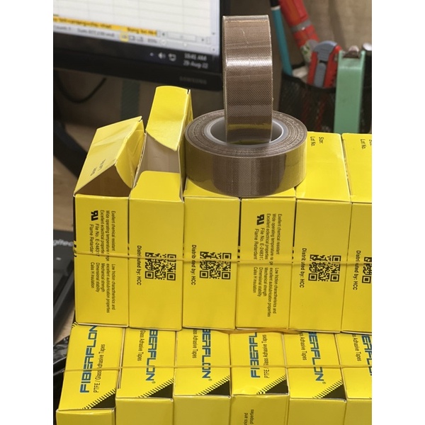 Băng keo chịu nhiệt Fiberflon free size ( cuộn dài 10m) | Shopee Việt Nam