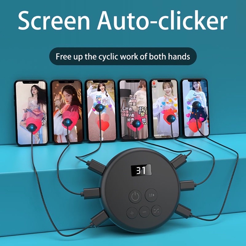 Tự động bấm màn hình, auto tab chùm, auto click, nhặt xu tik tok, chơi ...