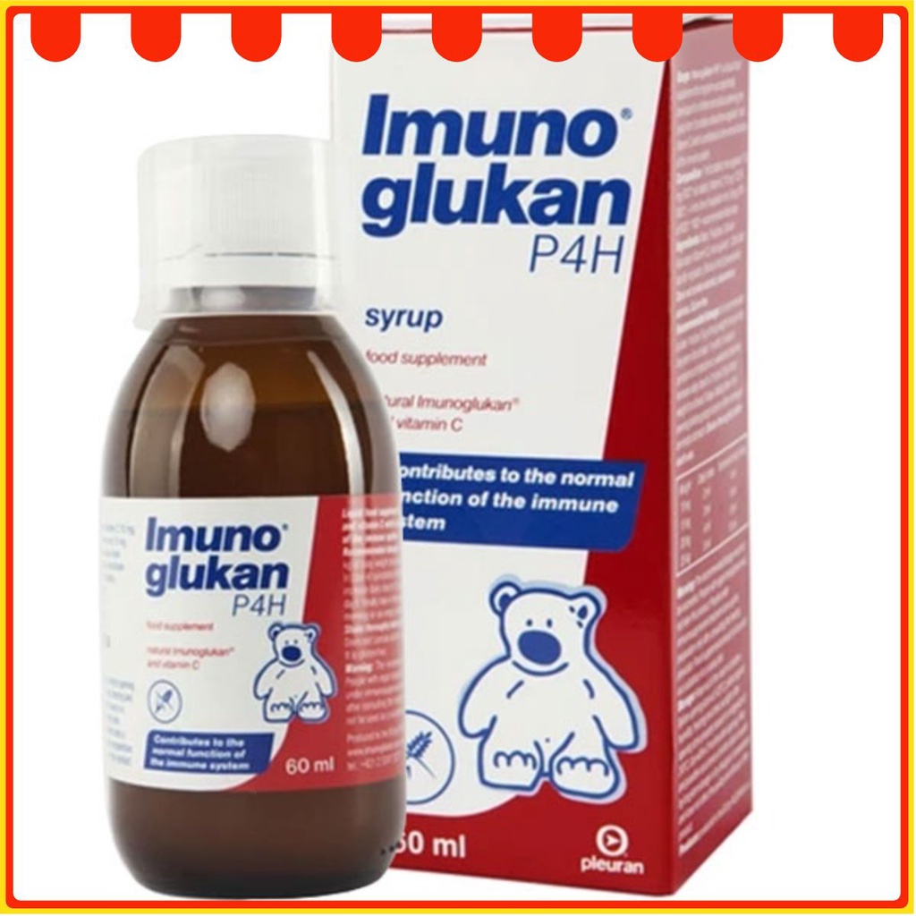 Siro Imunoglukan P4H hỗ trợ nâng cao sức đề kháng cho bé chai 120ml ...
