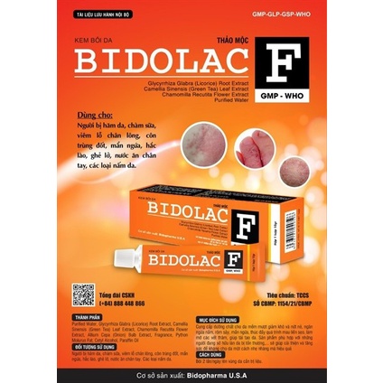 Bidolac F - Tuýp 10g ( Thay Dipolac G)-MKPMC | Shopee Việt Nam