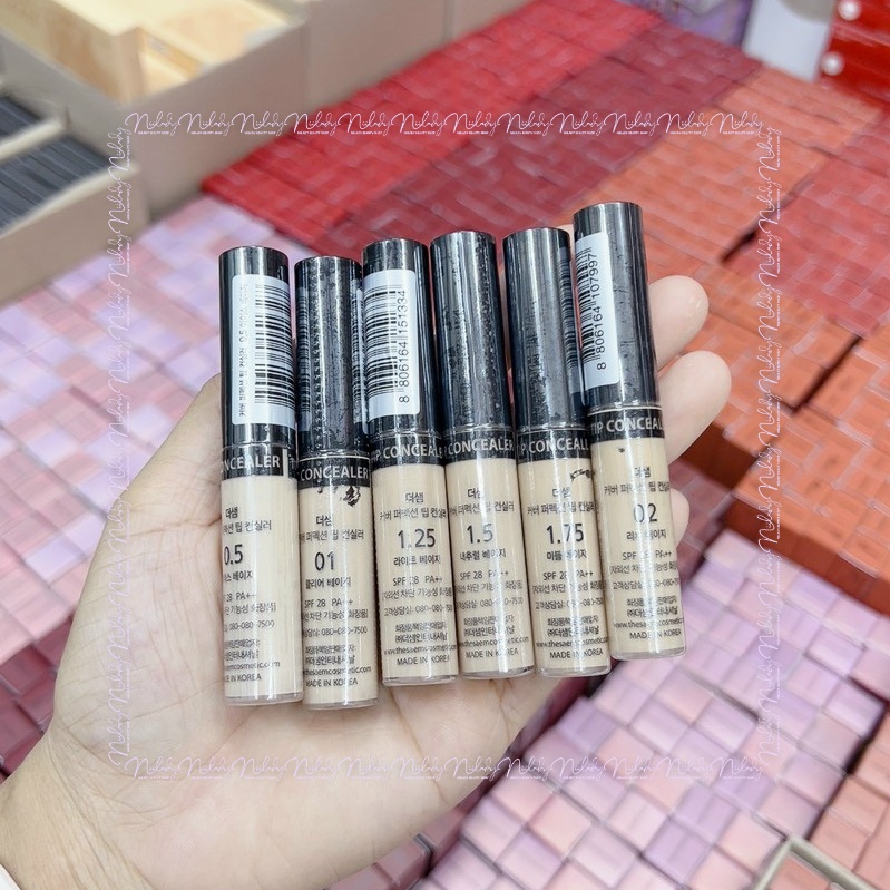 Che khuyết điểm The Saem Cover Perfection Tip Concealer 6.5g SPF28 PA++ | Shopee Việt Nam
