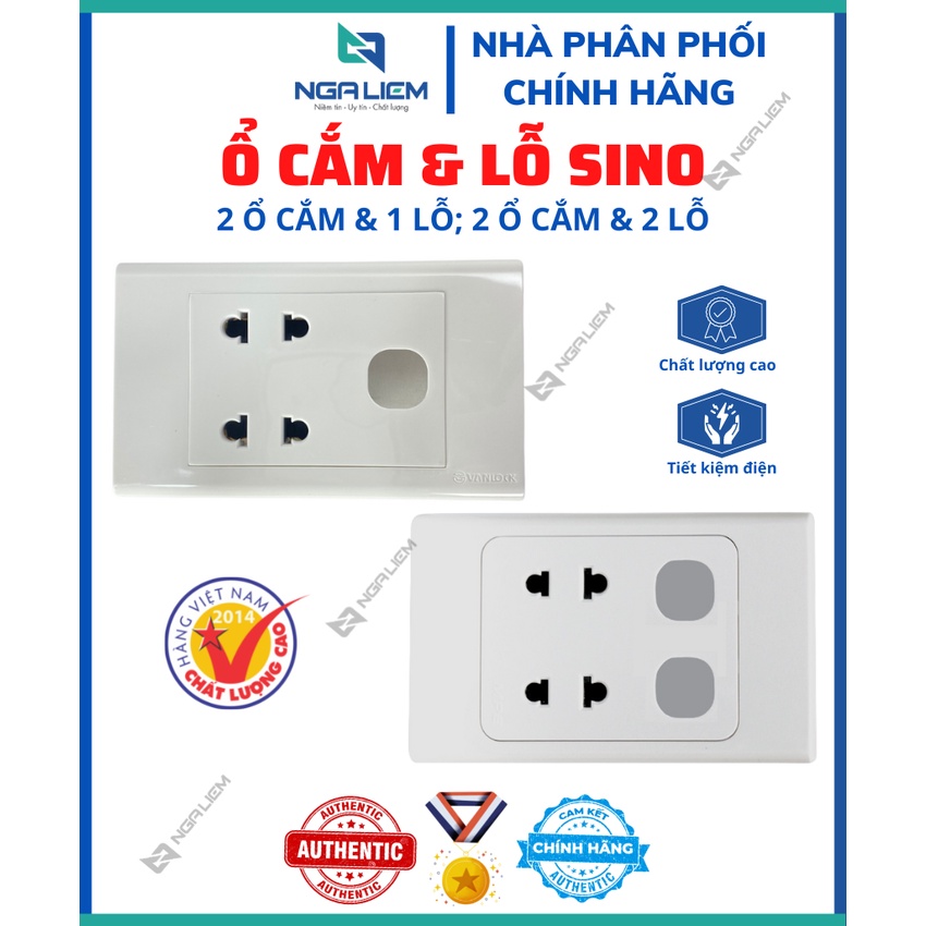 2 Ổ Cắm 2 Chấu 16A Với 1 Lỗ/ 2 lỗ SINO (S18U2X/ S18U2XX) | Shopee Việt Nam