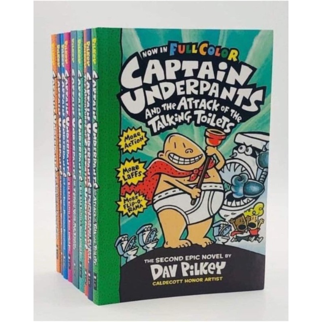 CAPTIAN UNDERPANTS 12 BOOKS ( BỘ NHẬP) | Shopee Việt Nam