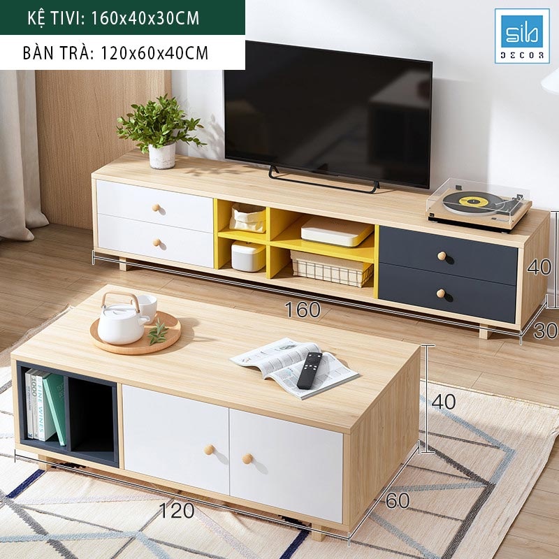 Bộ Kệ Tivi Và Bàn Trà Hiện Đại, Tối Giản Cho Phòng Khách, Phòng Ngủ ...